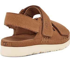 UGG Girls K GOLDENSTAR Slingback Sandal, Chestnut, 5 Big Kid