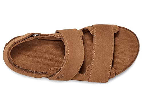 UGG Girls K GOLDENSTAR Slingback Sandal, Chestnut, 5 Big Kid