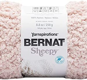 Bernat Sheepy Plush Pink Yarn - 2 Pack of 250g/8.8oz - Nylon - 6 Super Bulky - Knitting/Crochet