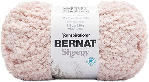 Bernat Sheepy Plush Pink Yarn - 2 Pack of 250g/8.8oz - Nylon - 6 Super Bulky - Knitting/Crochet