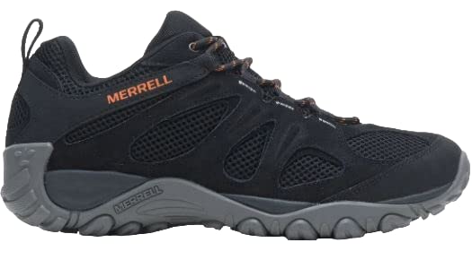 Merrell Men's Yokota 2 Hiking Shoe, Black/Exuberance, 10 M US