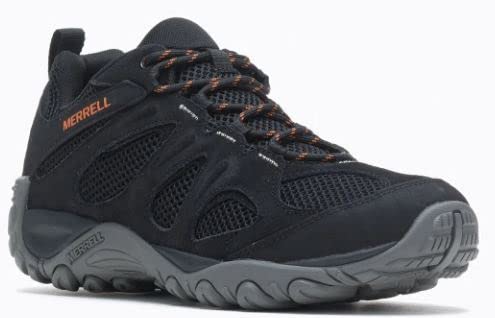 Merrell Men's Yokota 2 Hiking Shoe, Black/Exuberance, 10 M US