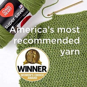 Red Heart Super Saver Medium Thyme Yarn - 3 Pack of 198g/7oz - Acrylic - 4 Medium (Worsted) - 364 Yards - Knitting/Crochet