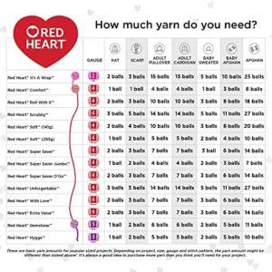 Red Heart Super Saver Jumbo Yarn, Soft White 2 Count (Pack of 1)