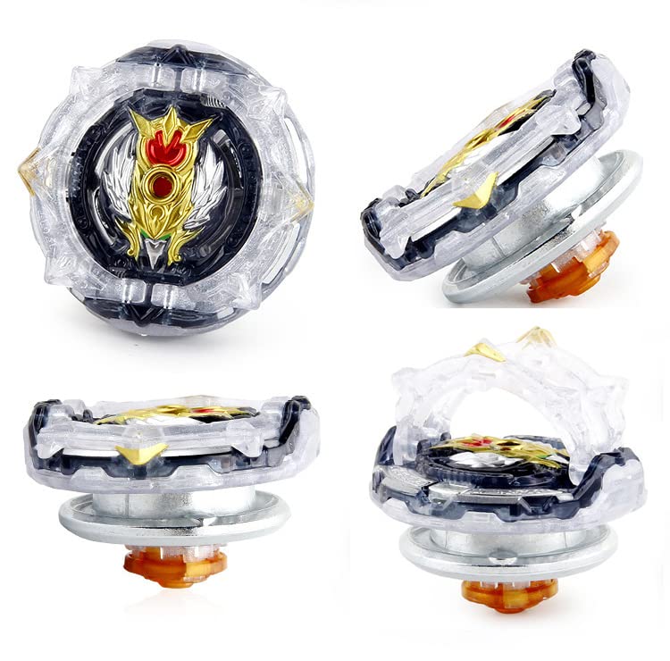 Bey Battle Burst Gyro Blade Toy Set Great Birthday Gift for Children Kids Boys 6 8 + Metal Fusion Attack Top Battling Burst 4 Spinning Tops 2 Two-Way Launcher