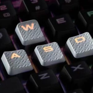 10 Keys Keycaps for Corsair K70 K95 K65 K70 MK.2 K90 / Corsair K100 RGB Mechanical Gaming Keyboard and Other Mechanical Keyboard with MX switches (Grey)