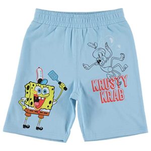 SpongeBob SquarePants Boy's T-Shirt and Shorts Bundle (Blue, 18-20)