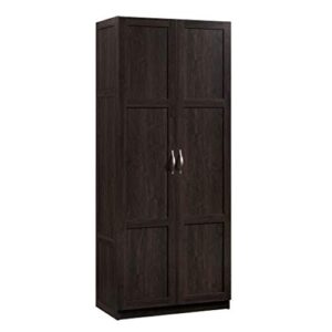 Sauder HomePlus Collection Storage Cabinet, Dakota Oak Finish & 419496 Miscellaneous Storage Storage Cabinet, L: 29.375" x W: 16.125" x H: 71.125", Cinnamon Cherry Finish