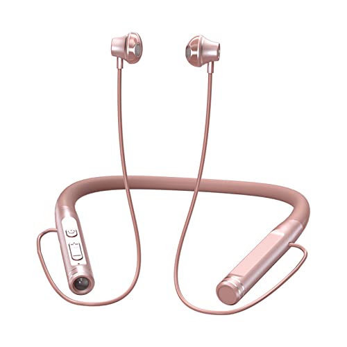 Neckband Bluetooth Headphones Wireless Earbuds with Microphone Flashlight Around the Neck Waterproof Sport Headset Noise Cancelling Ear Buds 120H Playtime for Running Cycling Cell Phone Android iOS