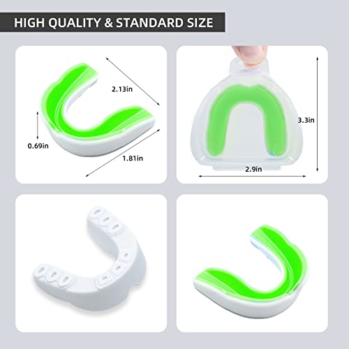 LPONJAR 5 Pack Kids Youth Mouth Guard for Sports, Child Teen Athletic Mouthguard with Case for Football Lacrosse Basketball Taekwondo Boxing MMA Rugby Karate Wrestling