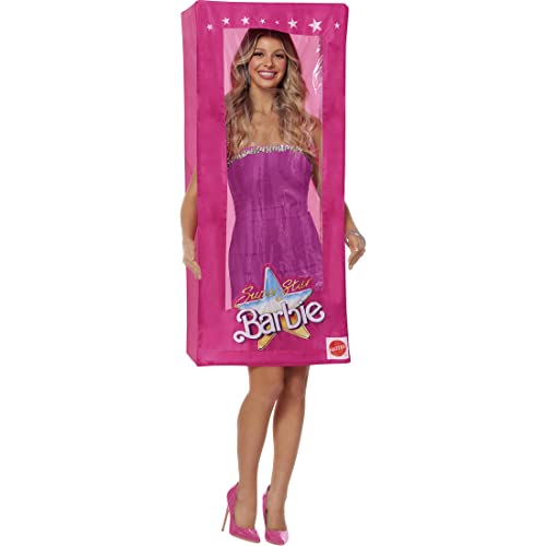 InSpirit Designs womens Inspirit Designs Adult Barbie Box Costume, Multicolored, ONE SIZE FITS MOST US