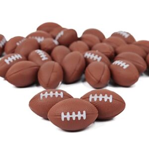 giftexpress 30-pack mini foam football, mini stress ball, foam sports ball for big game party, football party decoration, football stress reliever