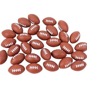 GIFTEXPRESS 30-Pack Mini Foam Football, Mini Stress Ball, Foam Sports Ball for Big Game Party, Football Party Decoration, Football Stress Reliever