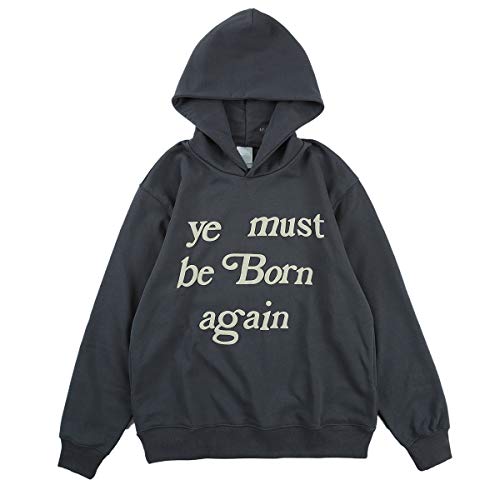 Chainsaw Man Ye Must Be Born Again Letter Graphic Printing Hoodie Men Hip Hop Cotton Pullover Sweatshirts for Men Women