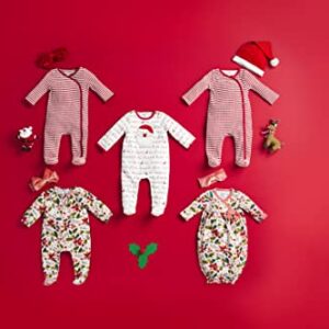 Mud Pie Baby Girl's Reindeer and Santa Sleeper, 0-3 Months