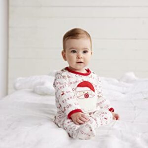 Mud Pie Baby Girl's Reindeer and Santa Sleeper, 0-3 Months