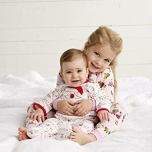 Mud Pie Baby Girl's Reindeer and Santa Sleeper, 0-3 Months