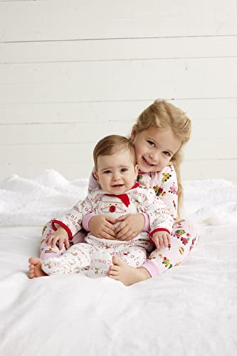 Mud Pie Baby Girl's Reindeer and Santa Sleeper, 0-3 Months