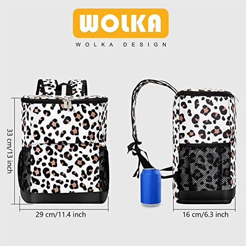 Wolka Backpack Cooler 35 Cans,Small Backpack Coolers Insulated Leak Proof,Lightweight Soft Sided Waterproof Cooler Backpack for Beach Camping Hiking Picnic,Lunch Backpack for Man&Women