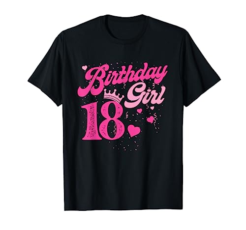 18th Birthday Girl Crown 18 Years Old Bday T-Shirt