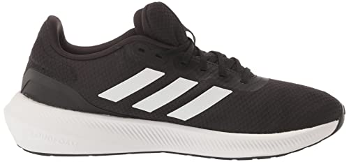 adidas Men's Run Falcon 3.0 Shoe, Black/White/Black, 10.5