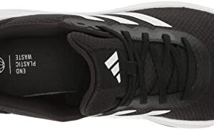 adidas Men's Run Falcon 3.0 Shoe, Black/White/Black, 10.5