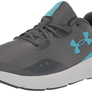 Under Armour Men's Charged Pursuit 3 Tech Running Shoe, (104) Pitch Gray/Blue Surf/Blue Surf, 12