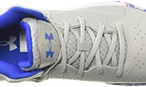 Under Armour Unisex Jet '21 Basketball Shoe, (109) Mod Gray/White/Versa Blue, 10 US Men