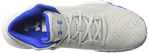 Under Armour Unisex Jet '21 Basketball Shoe, (109) Mod Gray/White/Versa Blue, 10 US Men