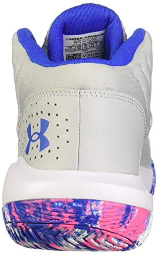 Under Armour Unisex Jet '21 Basketball Shoe, (109) Mod Gray/White/Versa Blue, 10 US Men