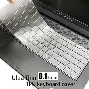 Keyboard Cover for Dell Alienware M15 R6 & M15 R5 Gaming Laptop, Dell Alienware X16 M16 M1, Dell Alienware x15 R1 & x17 R1, Dell G16 7630 7620 Gaming Laptop Keyboard Skin Cover Protector, TPU