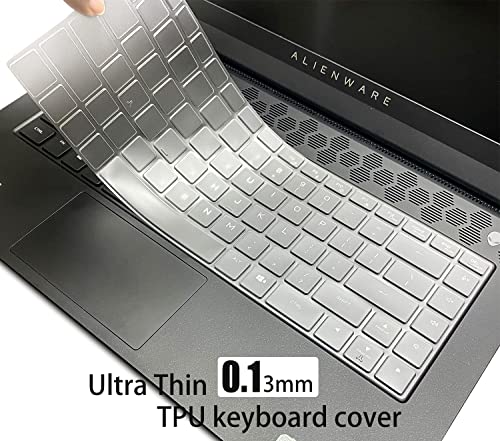 Keyboard Cover for Dell Alienware M15 R6 & M15 R5 Gaming Laptop, Dell Alienware X16 M16 M1, Dell Alienware x15 R1 & x17 R1, Dell G16 7630 7620 Gaming Laptop Keyboard Skin Cover Protector, TPU