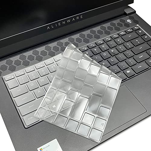 Keyboard Cover for Dell Alienware M15 R6 & M15 R5 Gaming Laptop, Dell Alienware X16 M16 M1, Dell Alienware x15 R1 & x17 R1, Dell G16 7630 7620 Gaming Laptop Keyboard Skin Cover Protector, TPU