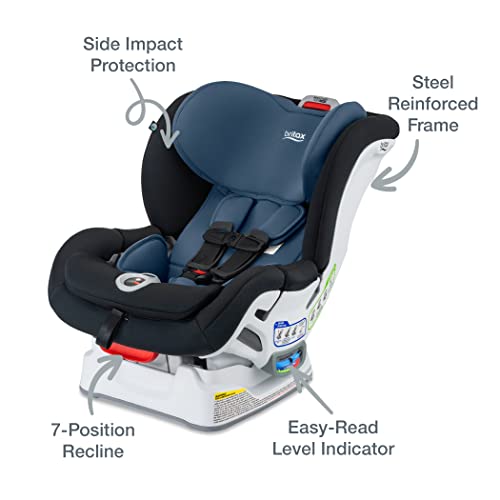 Britax Boulevard Clicktight Convertible Car Seat, Blue Contour SafeWash