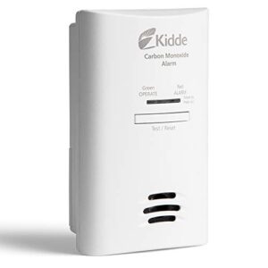 Kidde Carbon Monoxide Detector, AC Plug-in with Battery Backup, CO Alarm with Replacement Alert & Smoke Detector, Battery Powered with Test Button