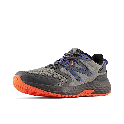 New Balance Men's 410 V7 Running Shoe, Harbor Grey/Blacktop/Bright Lapis, 13