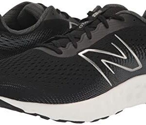 New Balance Men's 520 V8 Running Shoe, Black/White, 9 Wide