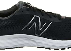 New Balance Men's 520 V8 Running Shoe, Black/White, 9 Wide