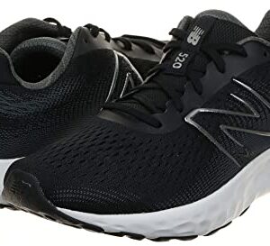 New Balance Men's 520 V8 Running Shoe, Black/White, 9 Wide