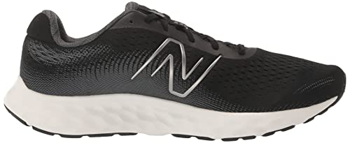 New Balance Men's 520 V8 Running Shoe, Black/White, 9 Wide