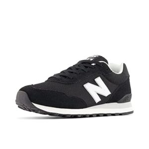 new balance men's 515 v3 sneaker, black/white/aluminum grey, 9.5