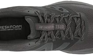 New Balance Men's Fresh Foam 510 V6 Trail Running Shoe, Black/Grey Matter/Magnet, 10.5 X-Wide