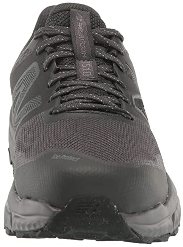 New Balance Men's Fresh Foam 510 V6 Trail Running Shoe, Black/Grey Matter/Magnet, 10.5 X-Wide