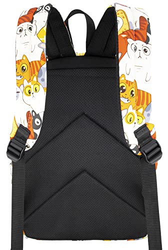 LI-LOVE Backpack with 16 inch Laptop Compartment Cute Cat Backpacks for Boys Girls Adults Teens Middle School College High School Student Bookbags Travel Camping Hiking Waterproof Book Bag Back Pack