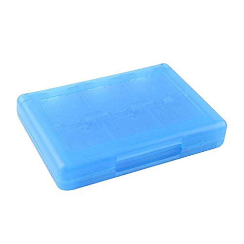 Gatuida 28 in 1 Game Card Case Box for NDS NDSI NDSILL 2DS 3DS 3DSLL/ XL (Blue)