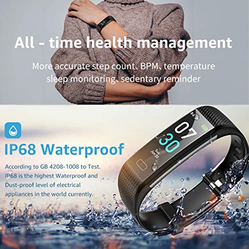 Smart Watch - Blood Pressure Monitor Activity Fitness Tracker with Heart Rate Monitor Smart Watch Compatible with iPhone Samsung Android iOS IP68 Screen Birthday Gifts for Women Men