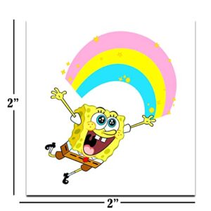 Spongebob Squarepants Tattoos Party Favors Bundle ~ 70+ Pre-Cut Individual 2" x 2" Spongebob Temporary Tattoos for Kids Boys Girls (Spongebob Party Supplies MADE IN USA)