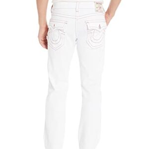 True Religion mens Ricky Sn Flap Jeans, Optic White, 33W x 34L US