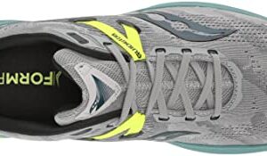 Saucony Men's Guide 16 Sneaker, Fossil/Moss, 12