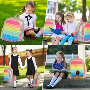 JoyLEME Large Pop Backpack for Girl Classic School Backpack Kids Backpacks, Elementary School Bookbag, Cute Lightweight Preschool Backpack Back to School Gifts for Girls